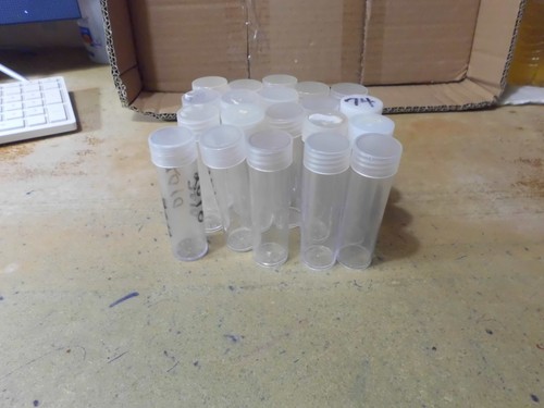 40 ROUND PLASTIC COIN TUBES ( PENNY/CENT SIZE ) READ DESCRIPTION | eBay