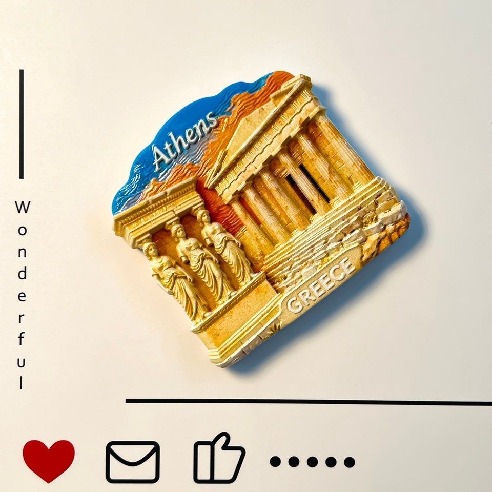 Athens GREECE 3D Fridge Magnet Tourist Souvenir Resin Refrigerator ...