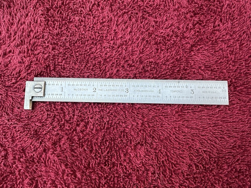 Starrett No. C604R Direct Reading 6" Hook Rule CH604R-6 | eBay