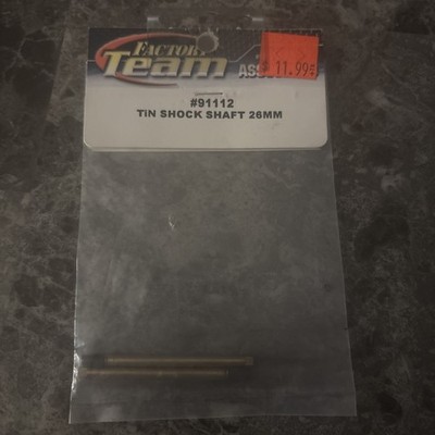 (B6) RC Associated 26 mm Shock Shafts Steel TiNi Factory (2) 91112 | eBay
