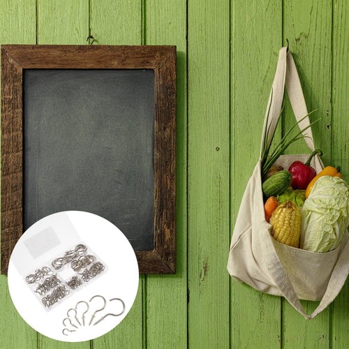 150Pcs Hanging Hooks Question Mark Shape Hooks Cup Hanger Metal Screw ...