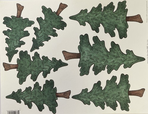 WATERCOLOR PINE TREE Cut-Outs(8.5”x 11”)Beary Patch •Mountain•Outdoor ...