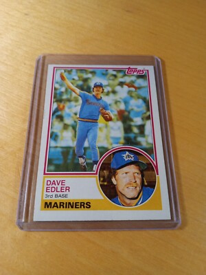 1983 TOPPS #622 DAVE EDLER Seattle Mariners Baseball Card, 3rd Base ...
