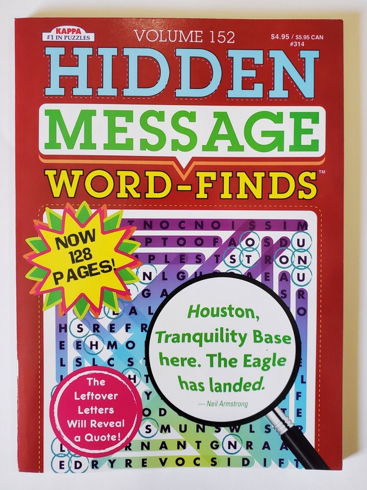 Hidden Message Word-Finds Puzzle Books Kappa Games,Search,Hunt~Pick up ...