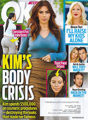 OK! Magazine March 3 2014 Kim Kardashian Ryan Gosling George Clooney | eBay