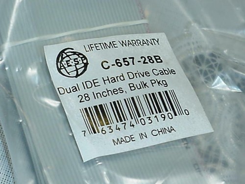 Keen Top E162747 IDE Ribbon Cable 40 Pin, 3 Connection, 28", AWM 2651 ...