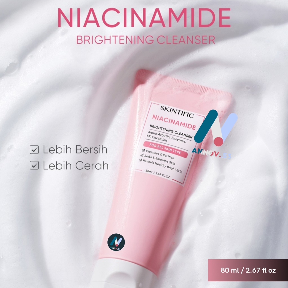 SKINTIFIC Niacinamide Bright Cleanser Facial Wash Antioxidant Radiant ...
