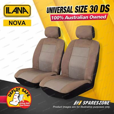 Front Ilana Universal Nova Imitation Suede Car Seat Covers Size 30 DS ...