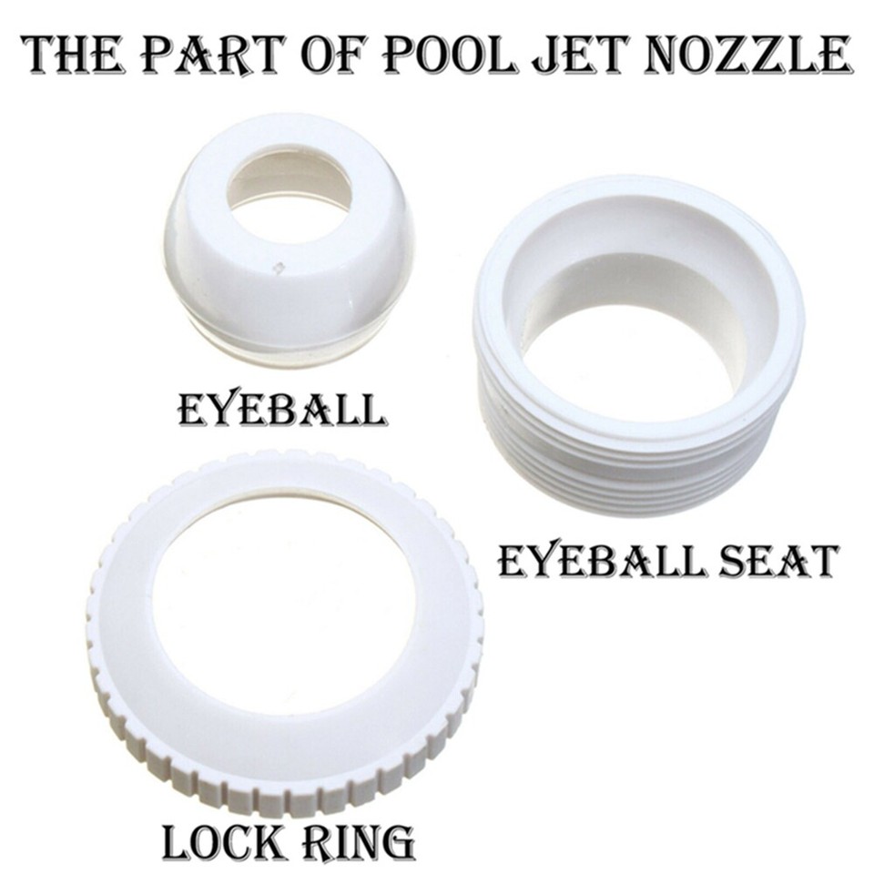 Set Of 5 Foe Hayward SP1419D 1-1/2" Pool Spa Return Jet 3/4" Eyeball ...