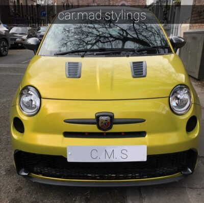 Carbon Eyebrows to fit FIAT 500/595 C.M.S Design/Eyelids/Abarth/Angry ...