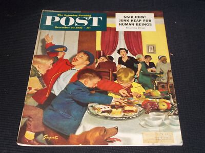 1952 DECEMBER 20 SATURDAY EVENING POST MAGAZINE - ILLUSTRATED COVER - H ...