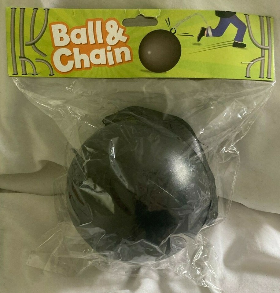 PLASTIC BALL & CHAIN * PRISONER COSTUME * WEDDING GAG GIFT BACHALOR PARTY * NEW | eBay