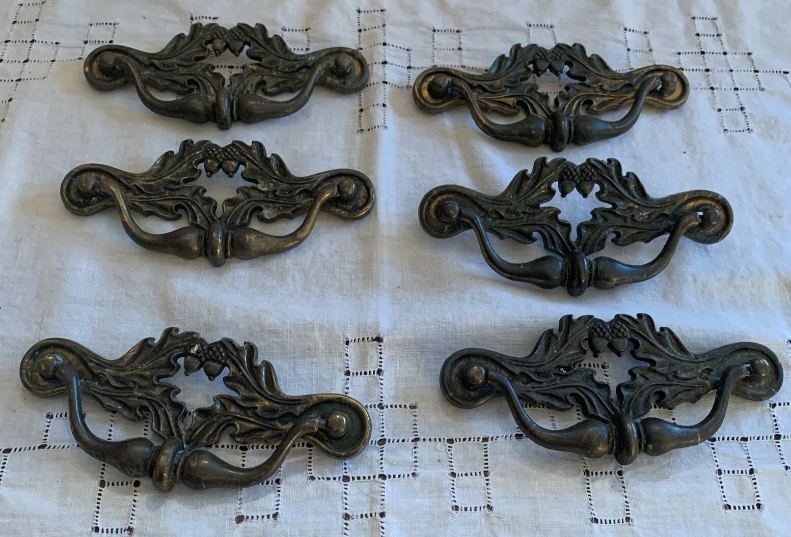 Lot Of 6~ILCO UNICAN Canada- Drop Down Handle Drawer Pulls 1982 CP-2408 ...