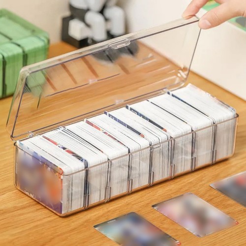 700 Count Plastic Trading Card Storage Box with Dividers Baseball Card ...