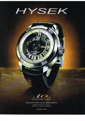 PUBLICITE ADVERTISING 2012 HYSEK la montre JUMPING HOUR 060113 | eBay