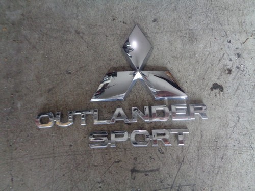 2015 Mitsubishi Outlander Sport Emblem Logo Symbol Rear Tailgate Chrome ...