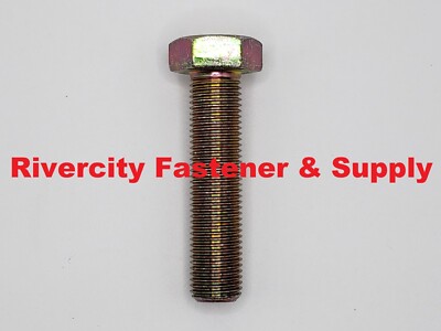 (2) M14-1.5X60 Bolts 14mm x 60mm Hex head Cap Screws Fine Thread M14x1 ...