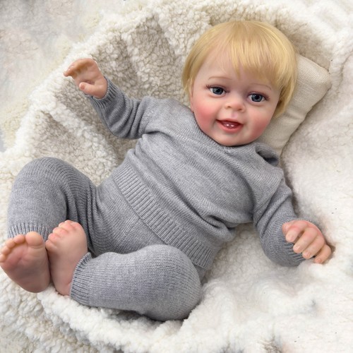 24" Preemie Handmade Toy Infant Cloth Body Gift Reborn Baby Dolls Sweet ...
