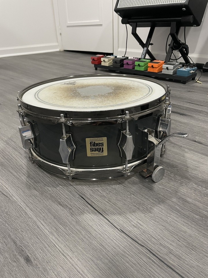 Fibes Rare Smoke Crystalite 5.5x14 Snare - Vintage Martin Era - Acrylic ...