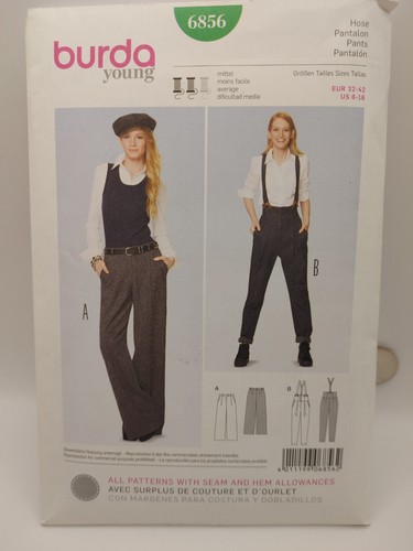 Pants Sewing Pattern by Burda Young (# 6856), US Size 6-16 | eBay