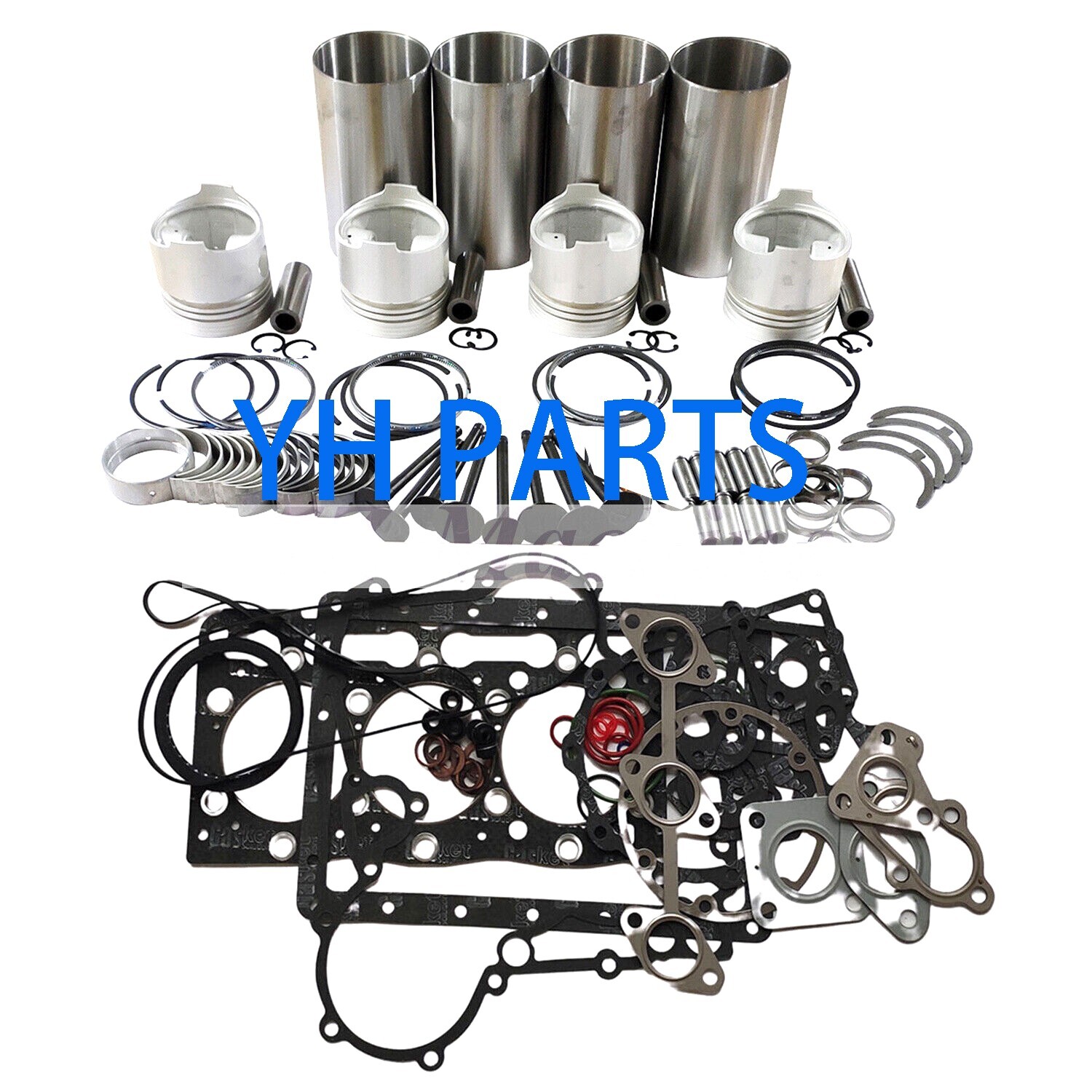 Overhaul Rebuild Kit for Isuzu 4JG1 4JG1T Engine Takeuchi Hitachi Case ...