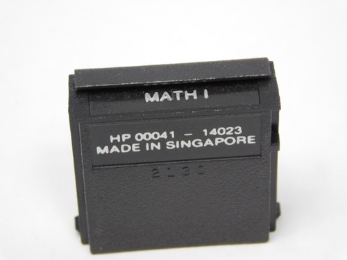 Hewlett Packard HP Math I Pac Module HP 5061-5261 for 41C/41CV/41CX ...