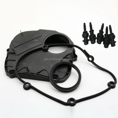 Engine Upper Timing Chain Cover + Gasket Fit For VW Golf Passat AUDI ...