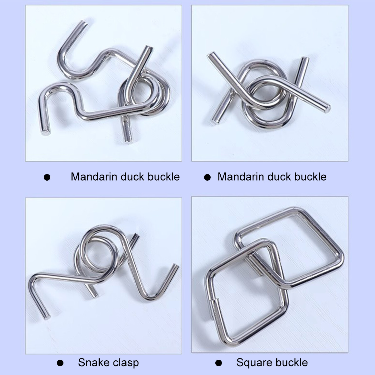 8/24pcs Metal Wire Puzzle Set Logical Thinking Development Metal Link ...