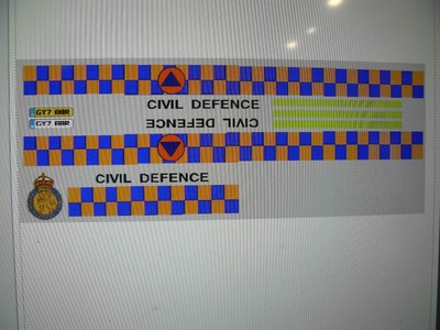 England Civil Defence SUV Decals 1:24 | eBay