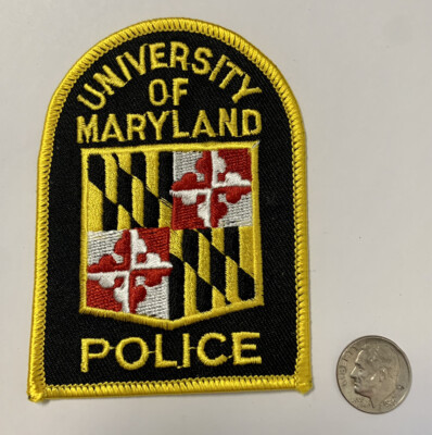 MD University of Maryland Police Shoulder Patch w/ seal officer college ...