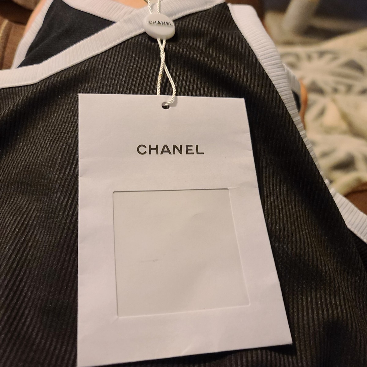CHANEL NEW BLACK One-piece Swimsuit JEWELED CC | eBay CHANEL NEW BLACK One-piece Swimsuit JEWELED CC | eBay