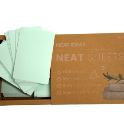 Neat Ideas neat Sheets Eco-Friendly Laundry Sheets 100 x sheets 0% ...