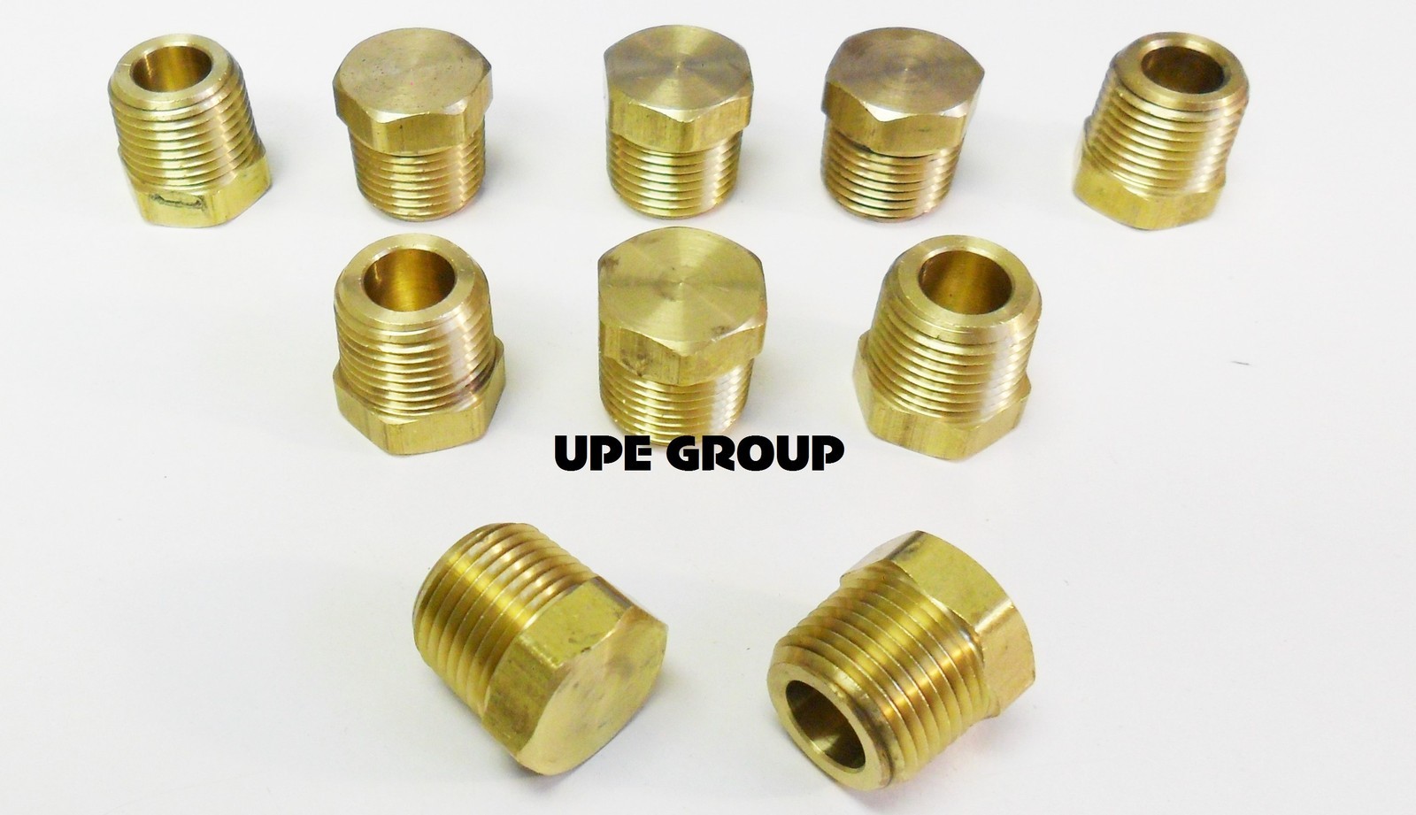 BRASS CORED HEX PLUG MALE 1/2 NPT THREADS PIPE FITTING AIR WATER BOAT ...