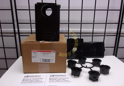 Wiremold Modulink 880mp - In-floor box - rectangular, plastic - black ...