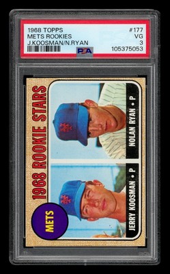 1968 Topps Set-Break #177 Mets Rookies J.Koosman, N.Ryan PSA 3 VG | eBay