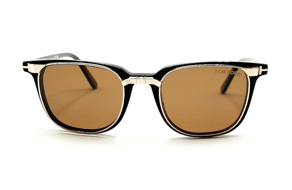 TOM FORD TF5916-B eyeglasses 052 & 001 Havana With Original Clip-on 50 ...