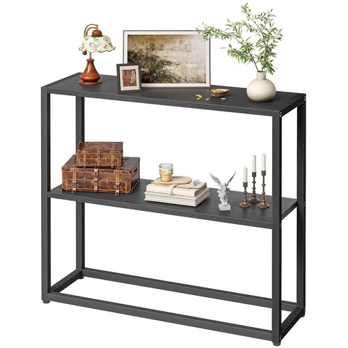 Small Entryway Table, 29.5" Narrow Console Table with Shelves, Sofa Table, Co... | eBay