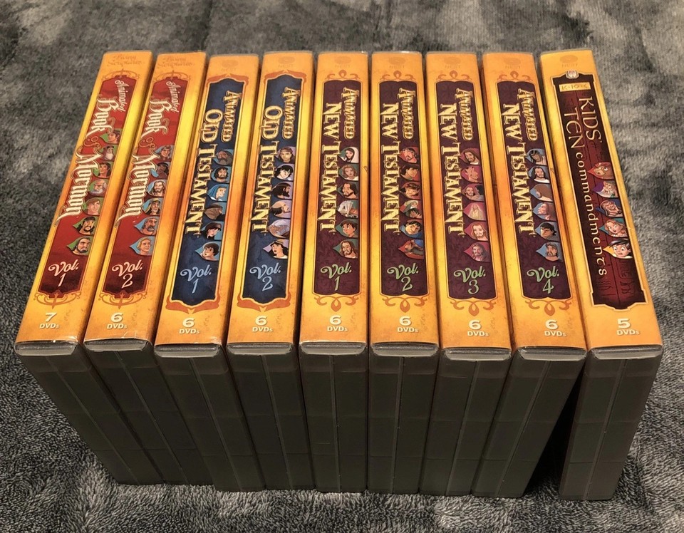 Nest Animated Bible Stories DVD Set Bundle: New Testament, Old ...