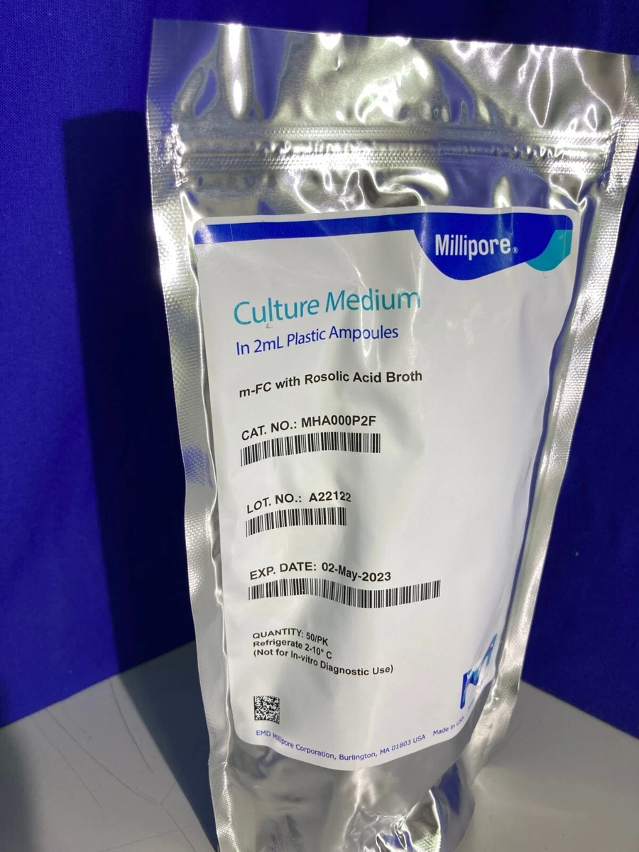 M-FC Broth W/ Rosolic Acid In Plastic Ampules, Pk/50, 53% OFF