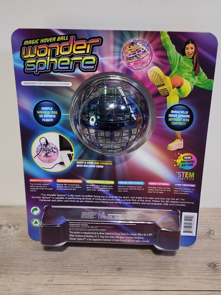 WONDER SPHERE MAGIC HOVER BALL NEW BLUE RAINBOW EDITION SAM’S EXCLUSIVE ...