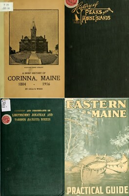 131 Old Books on Maine History Genealogy Ancestry Family Records Vol.1 ...