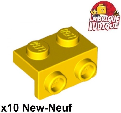 LEGO 10x Bracket 1x2 - 1x2 Support/Holder 90° Cheap Yellow/Yellow 99781 ...