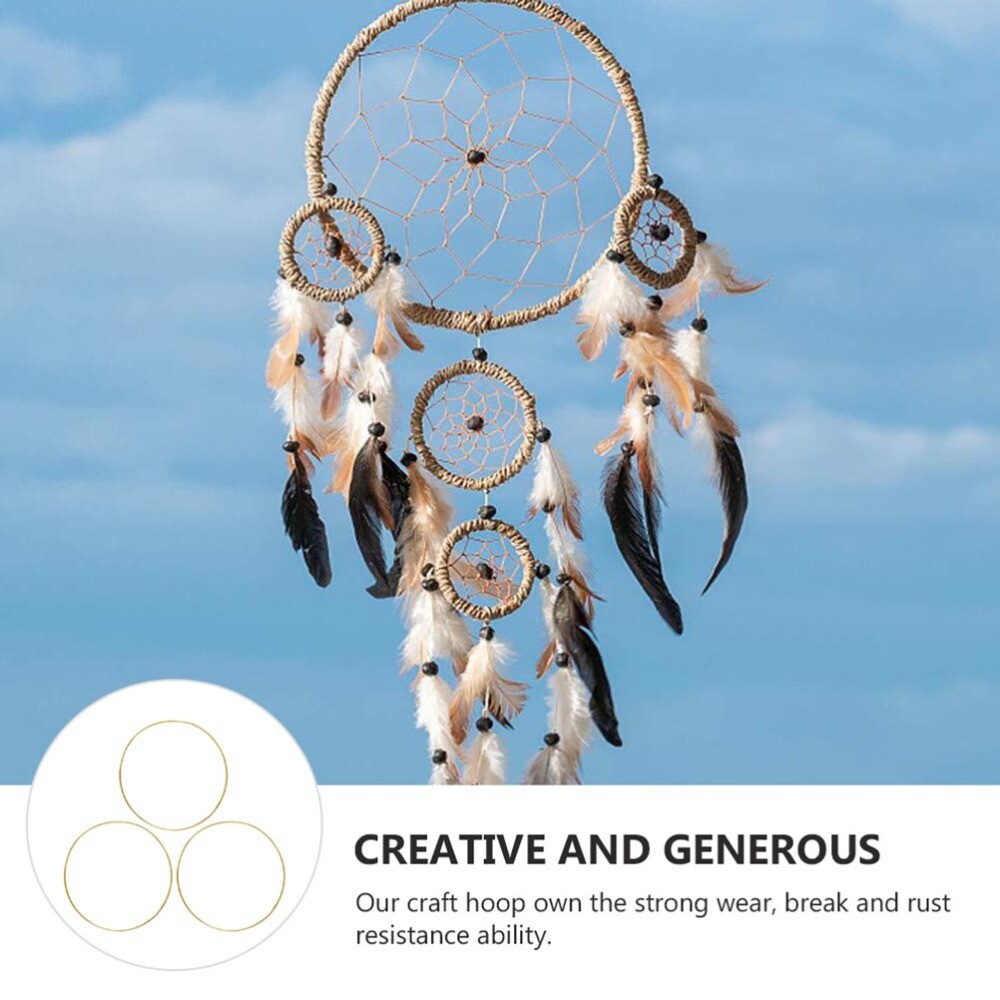 4 Pcs Dream Catcher Hoop Iron Guirnaldas Para House Gadgets ...