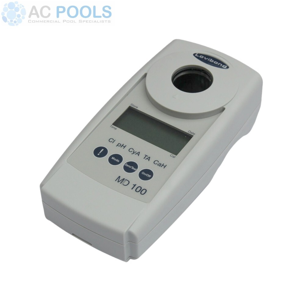 Lovibond MD100 Pool Water Tester / Photometer (5 in 1) Ch, pH, Alk, Cal ...