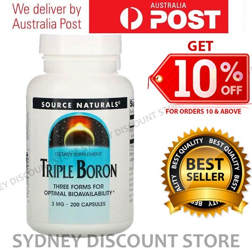 Source Naturals Triple Boron 3mg 200 Capsules NEW | eBay