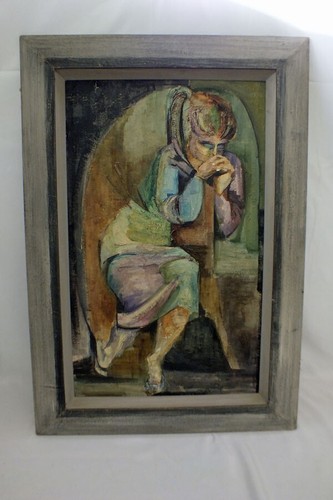 Vintage Ann Cushing Gantz Signed Original Modern Art Texas Artist Large ...