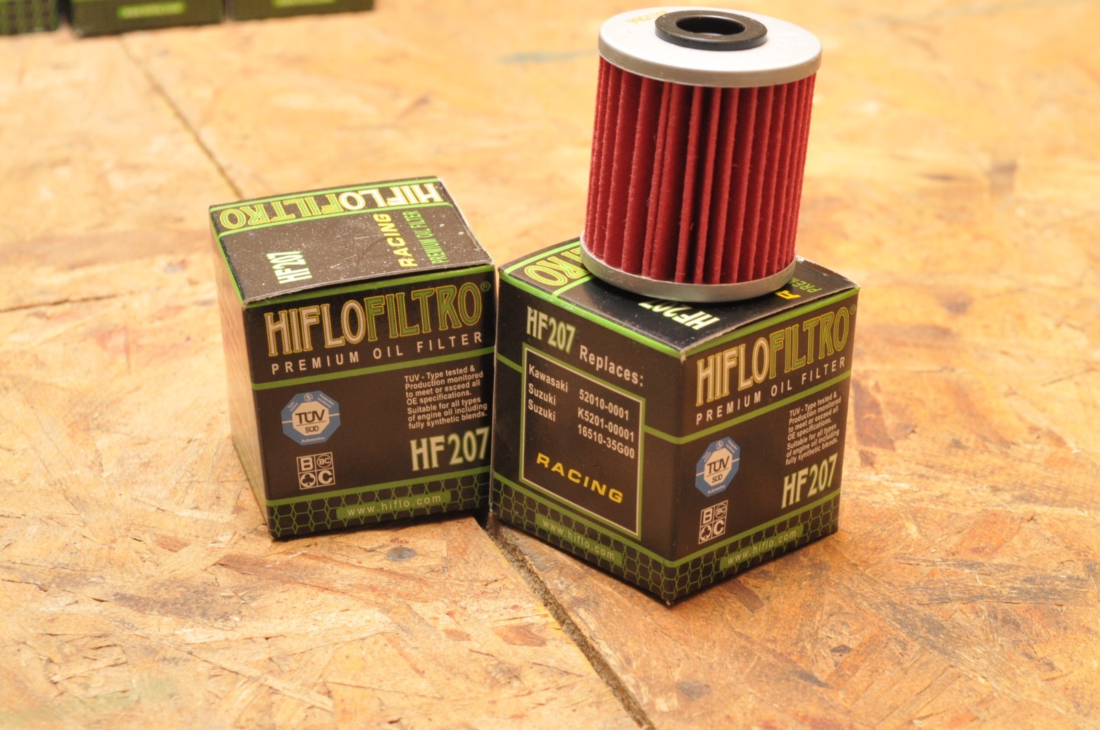 HIFLO FILTRO OIL FILTER HF207 KAWASAKI 52010-0001 SUZUKI 16510-35G00 ...