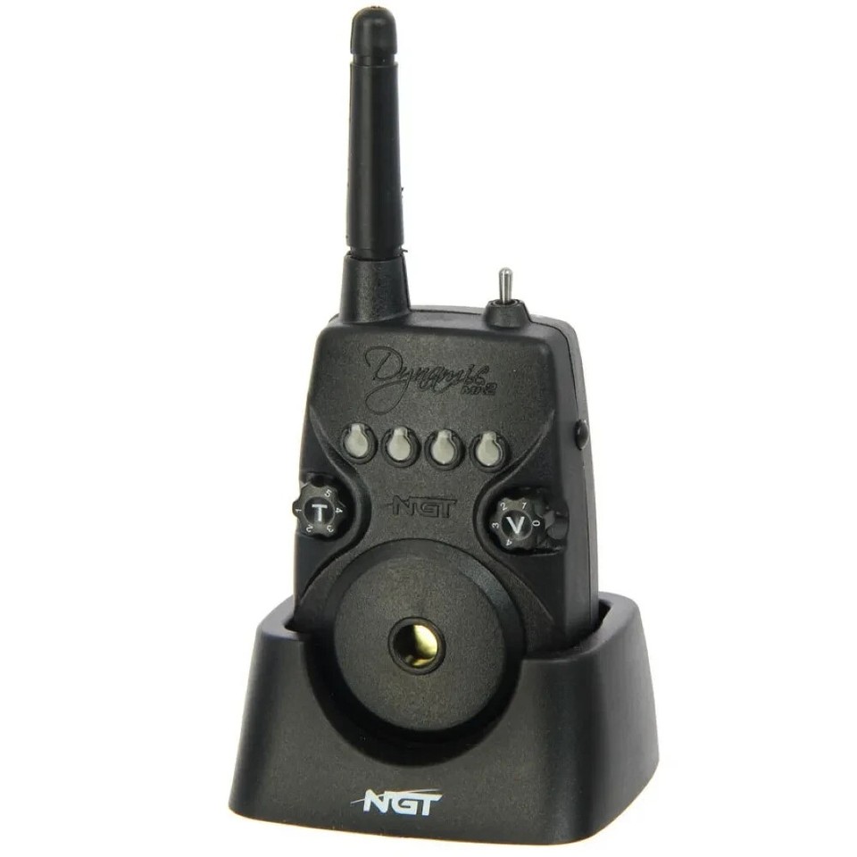 NGT Dynamic MK2 3+1 Carp Fishing Wireless Bite Alarm Set 3x Alarms + 1x ...