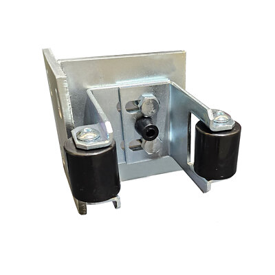 OFFSET and ADJUSTABLE Sliding Gate Catcher Receiver U Guide with Roller ...