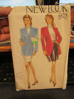6628 New Look SEWING Pattern UNCUT Misses 8-18 jacket straight skirt | eBay